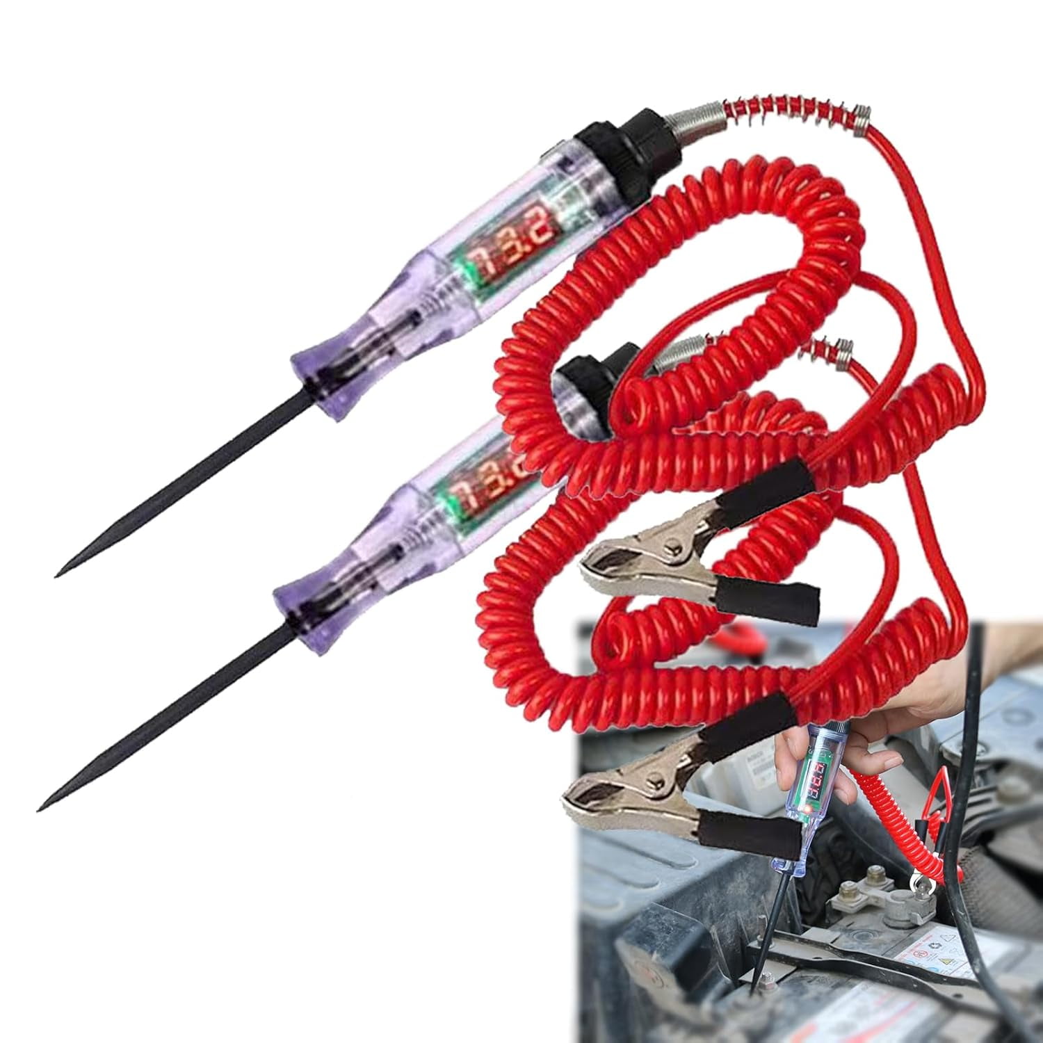 Heavy Duty 5-90V Digital LED Circuit Tester, Automotive Test Lights ...