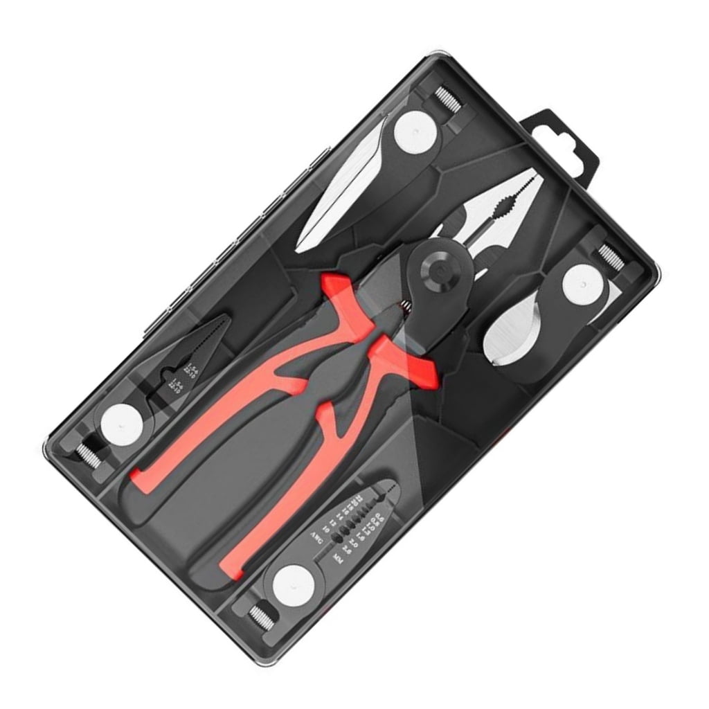 Heavy Duty 5 Interchangeable Tip Pliers For Electricians Mechanics ...