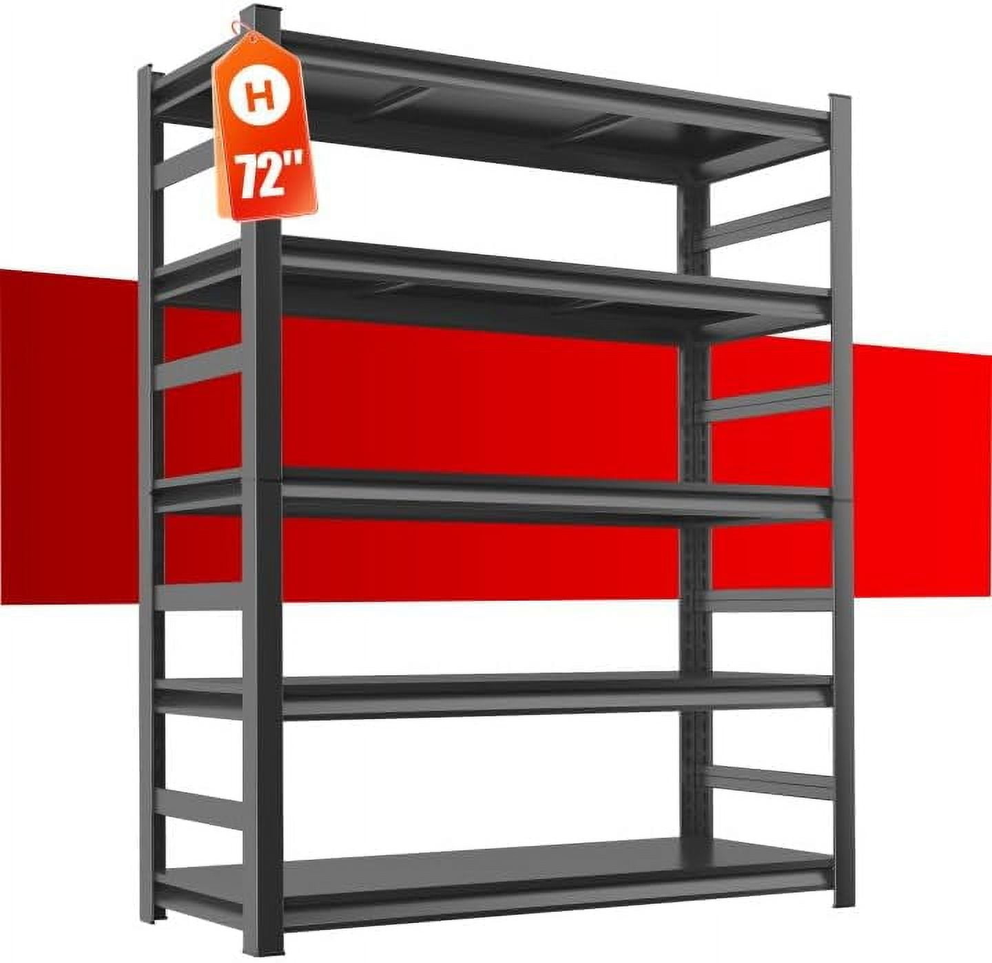 Heavy Duty 5-Tier Garage Storage Shelves 3000 LBS Weight Capacity ...
