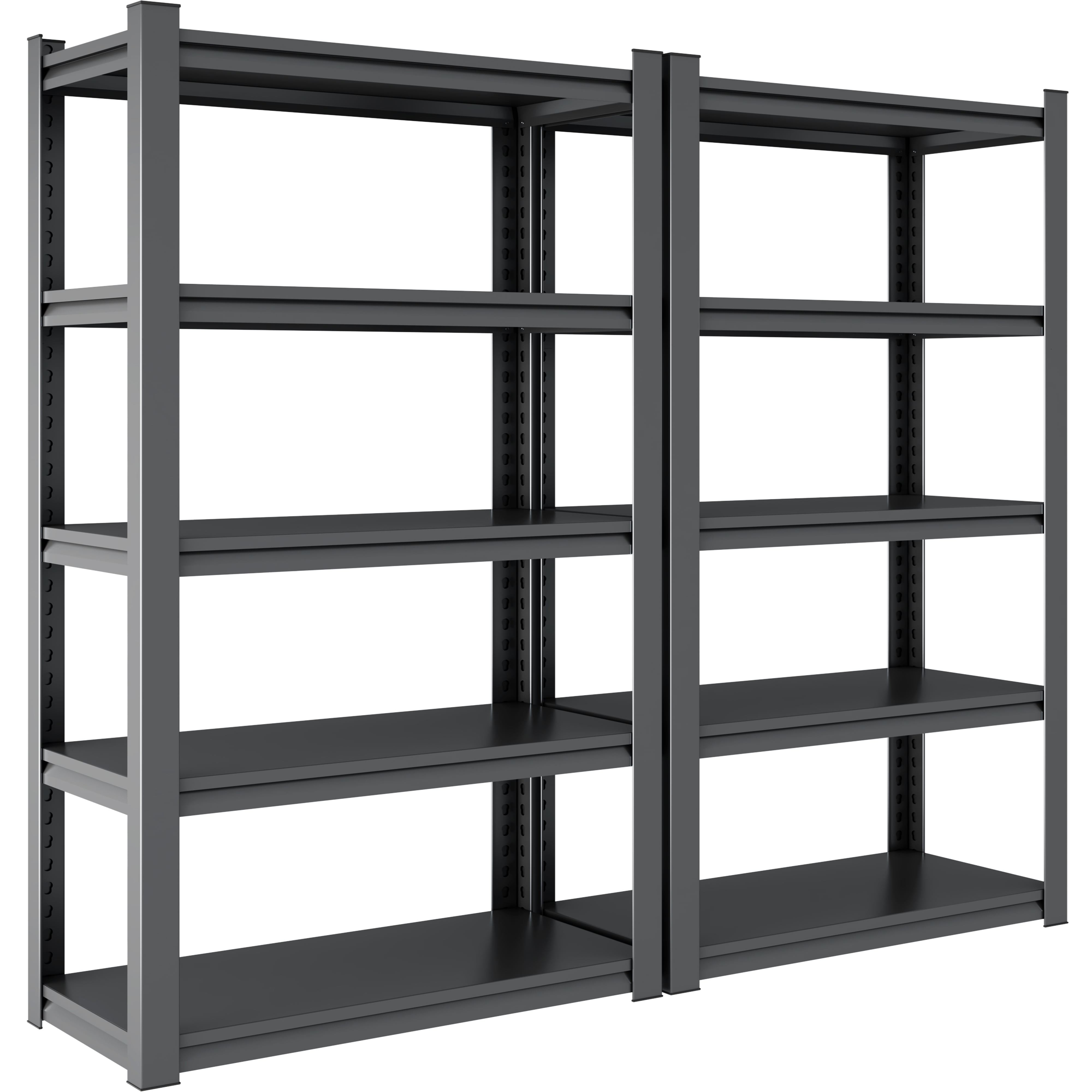 Heavy Duty 5-Tier Metal Garage Shelving Unit, Adjustable Storage Rack ...