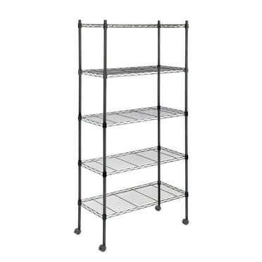 Zateety Heavy Duty 5-Tier Shelving Units Adjustable, Wire Shelf with ...