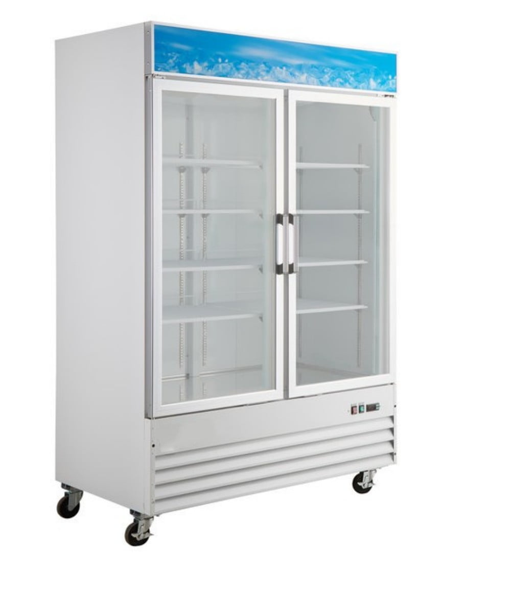 Heavy Duty 53 in. 45 cu. ft. Commercial Freezer Merchandiser 2 Glass ...