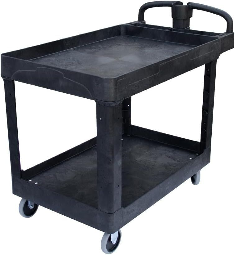 Heavy Duty 550 lbs Capacity Service Utility Cart 43.3'' x 24'' with ...