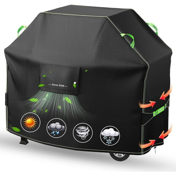 Heavy Duty 58 Inch Grill Cover for Weber 300 and II LX 300 Series, UV ...