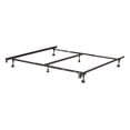Heavy Duty 6-Leg Adjustable Universal Twin/Full/Queen/King Metal Bed ...
