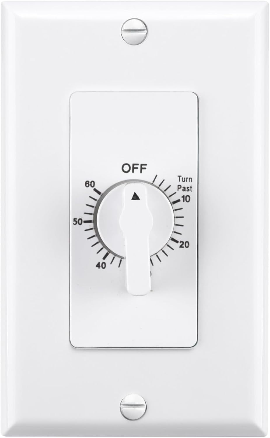 Heavy Duty 60-Minute in-Wall Spring Wound Countdown Timer Switch for ...
