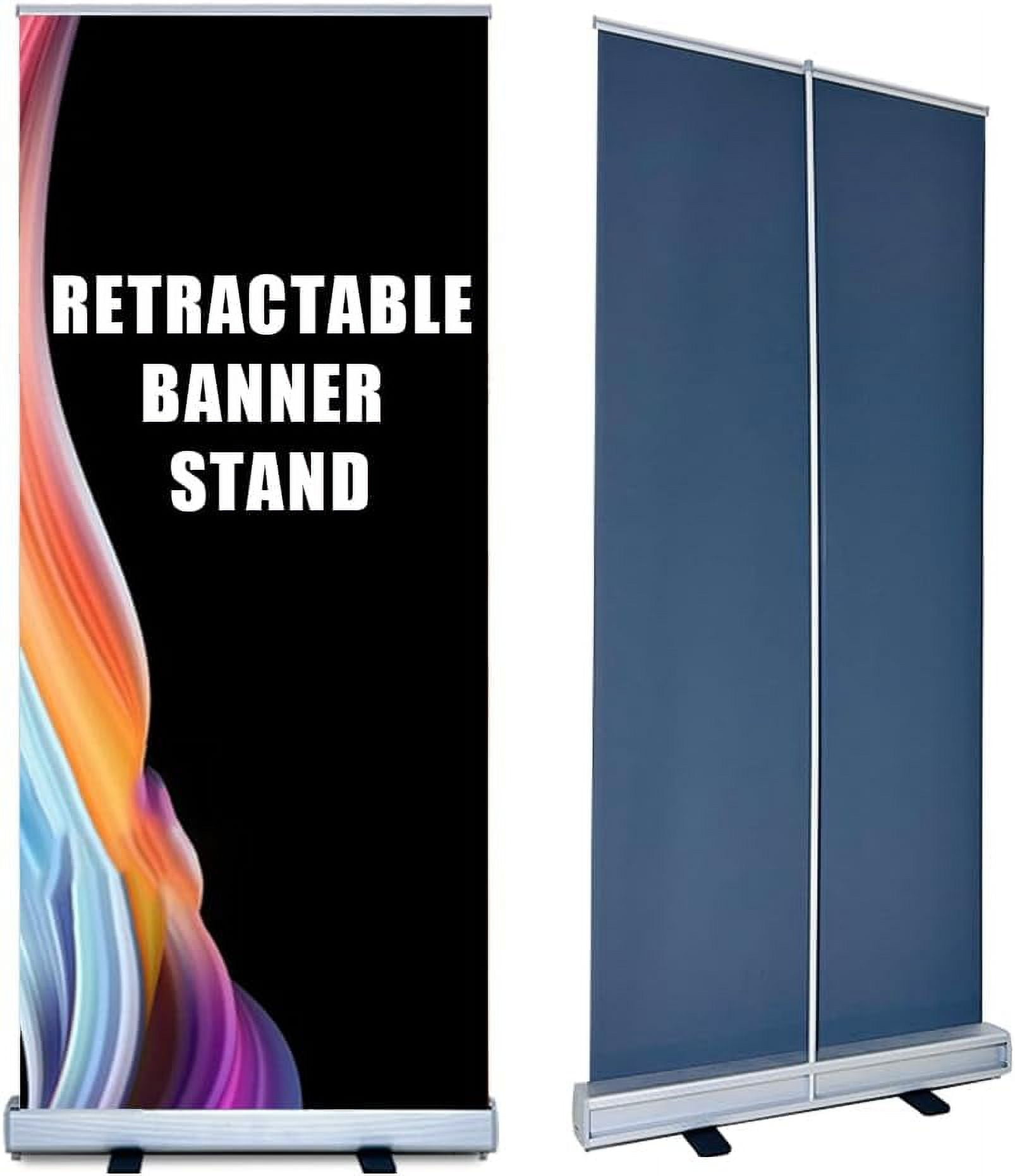 Heavy-Duty 60''x 80'' Retractable Banner Stand Roll Up Banner Stand ...