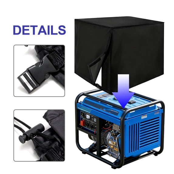 Heavy-Duty 600D Waterproof Generator Cover, Suitable for Most ...