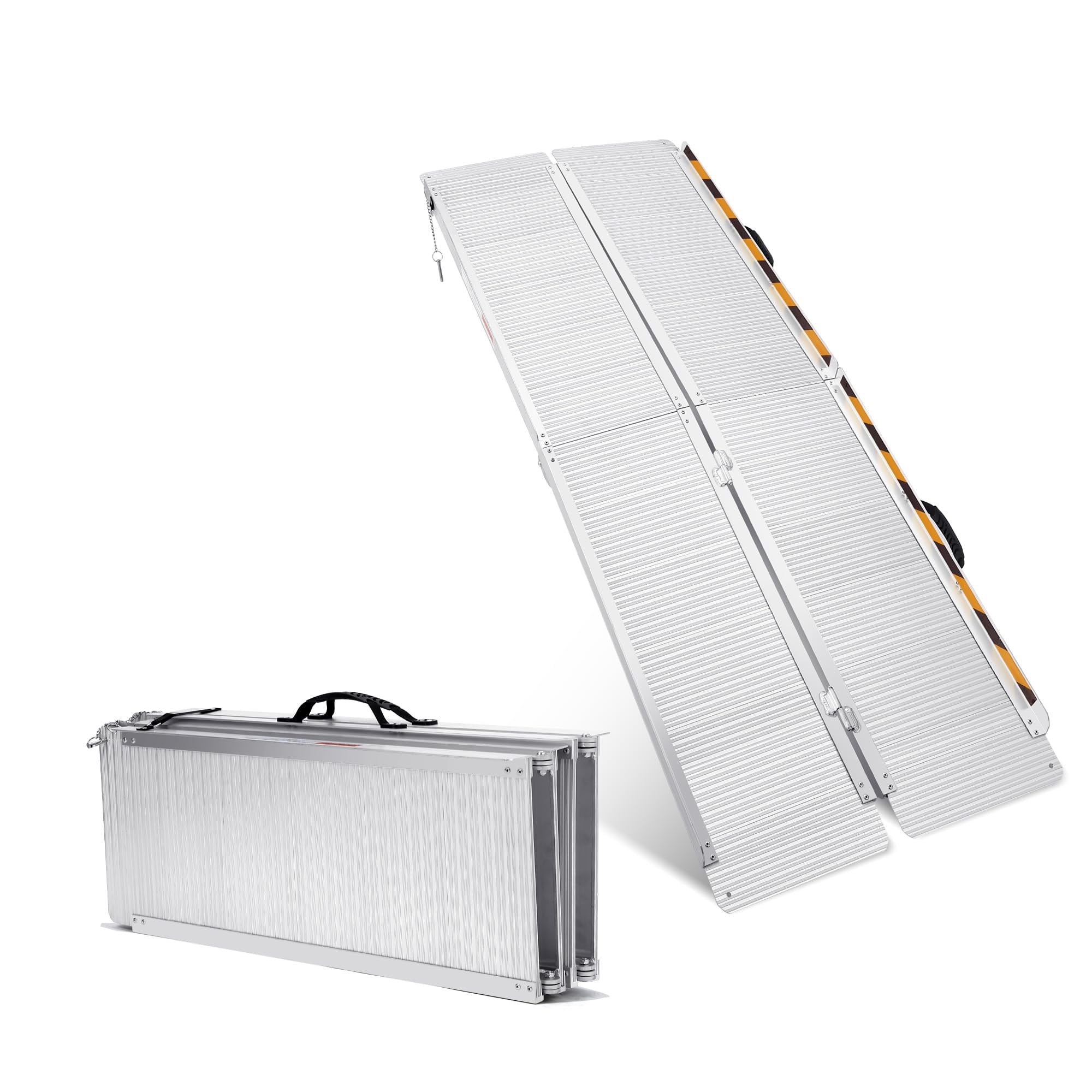 Heavy Duty 600Lb Folding Aluminum Wheelchair Ramp Portable, Lightweight ...