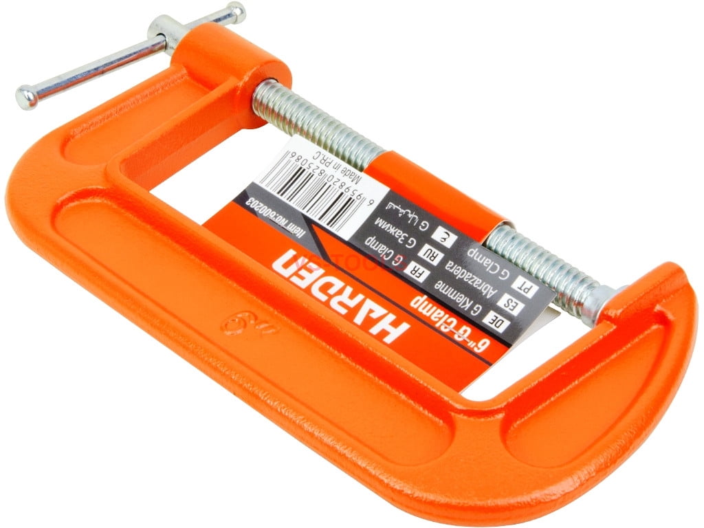 Heavy Duty 6inch 130mm Woodwork Metal Work Iron Steel C-Type G-Clamp ...