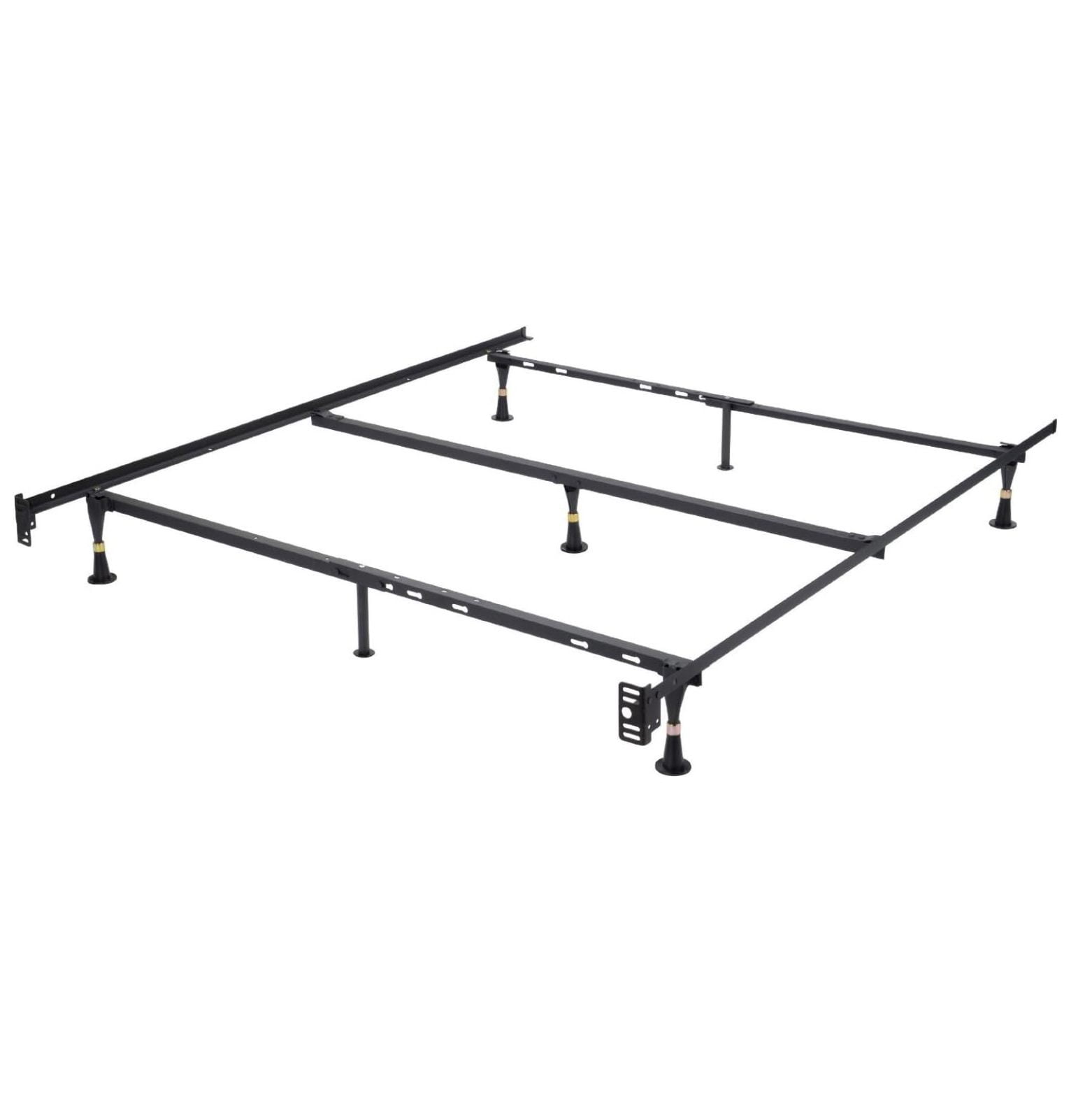 Heavy Duty 7-Leg Adjustable Metal Queen, Full, Full XL, , XL, Bed Frame ...