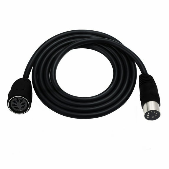 Heavy Duty 7 Pin DIN Male to Female Extended Cord Adapter Plug ...