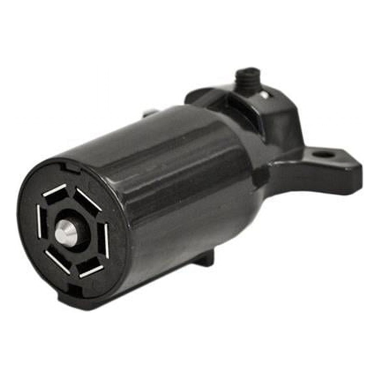 Heavy Duty 7-Pole Round RV Trailer Connector Male Trailer Socket ...