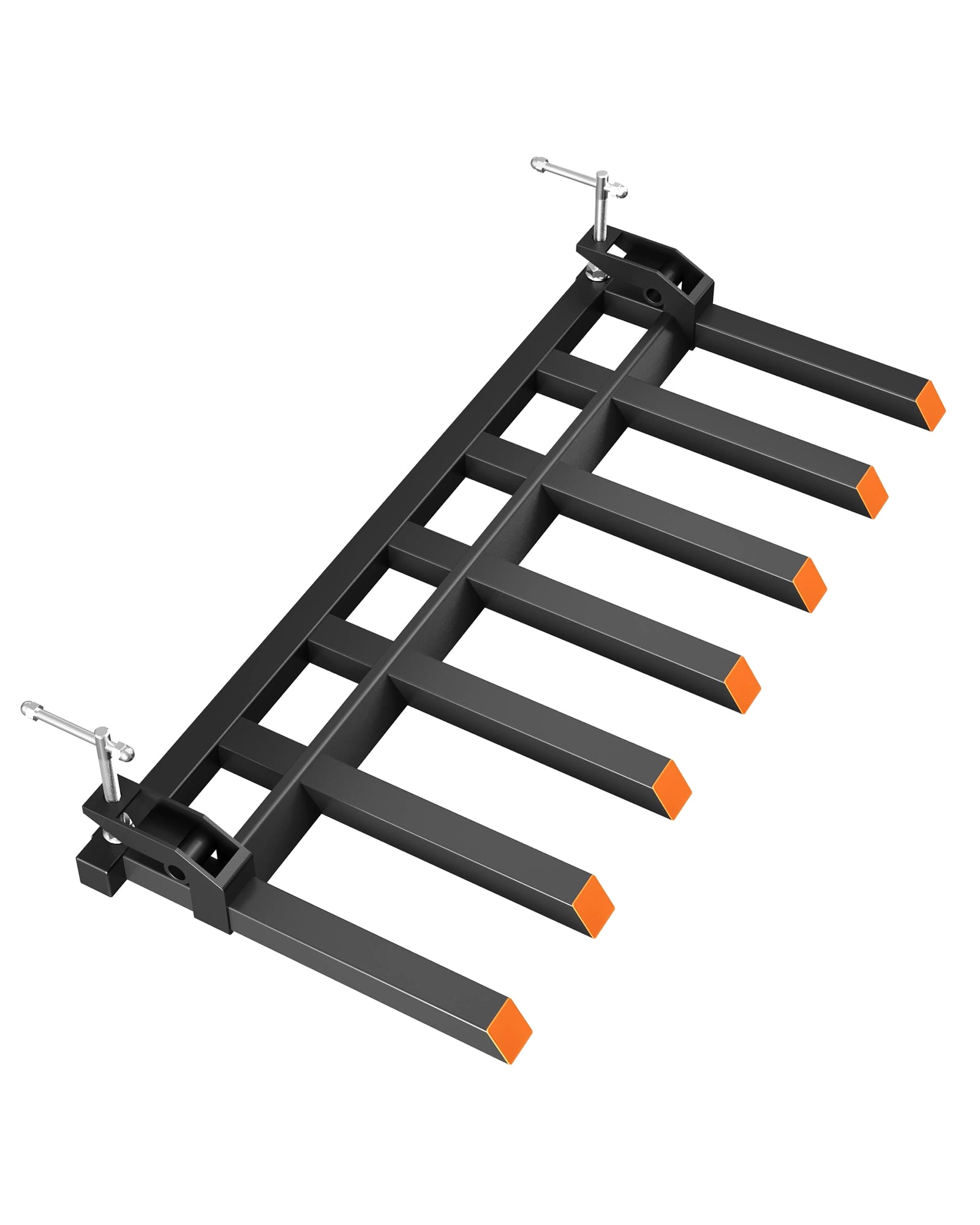 Heavy-Duty 7-Tine Clamp-On Debris Forks for 72" Loader Buckets – 5400 ...