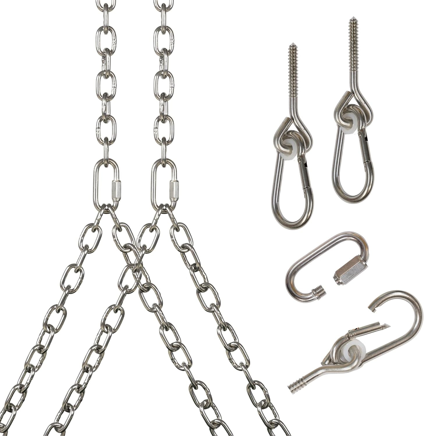 Heavy Duty 700 Lb Stainless Steel Porch Swing Hanging Chain Kit (10 ...