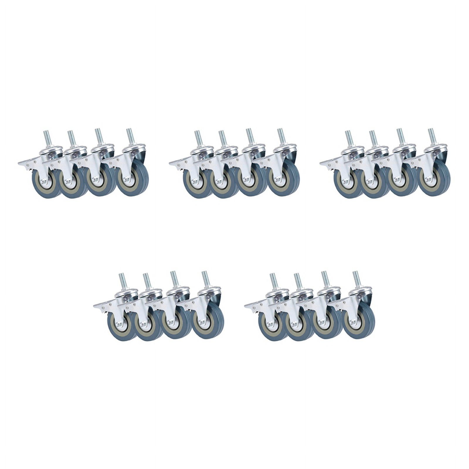 Heavy Duty 75mm Swivel Castor with Brake Trolley Casters Wheels for ...