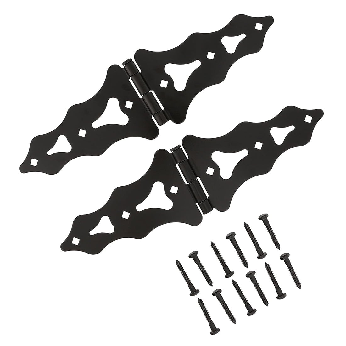 Heavy Duty 8” Decorative & Traditional Style Strap Hinges | for Wood ...