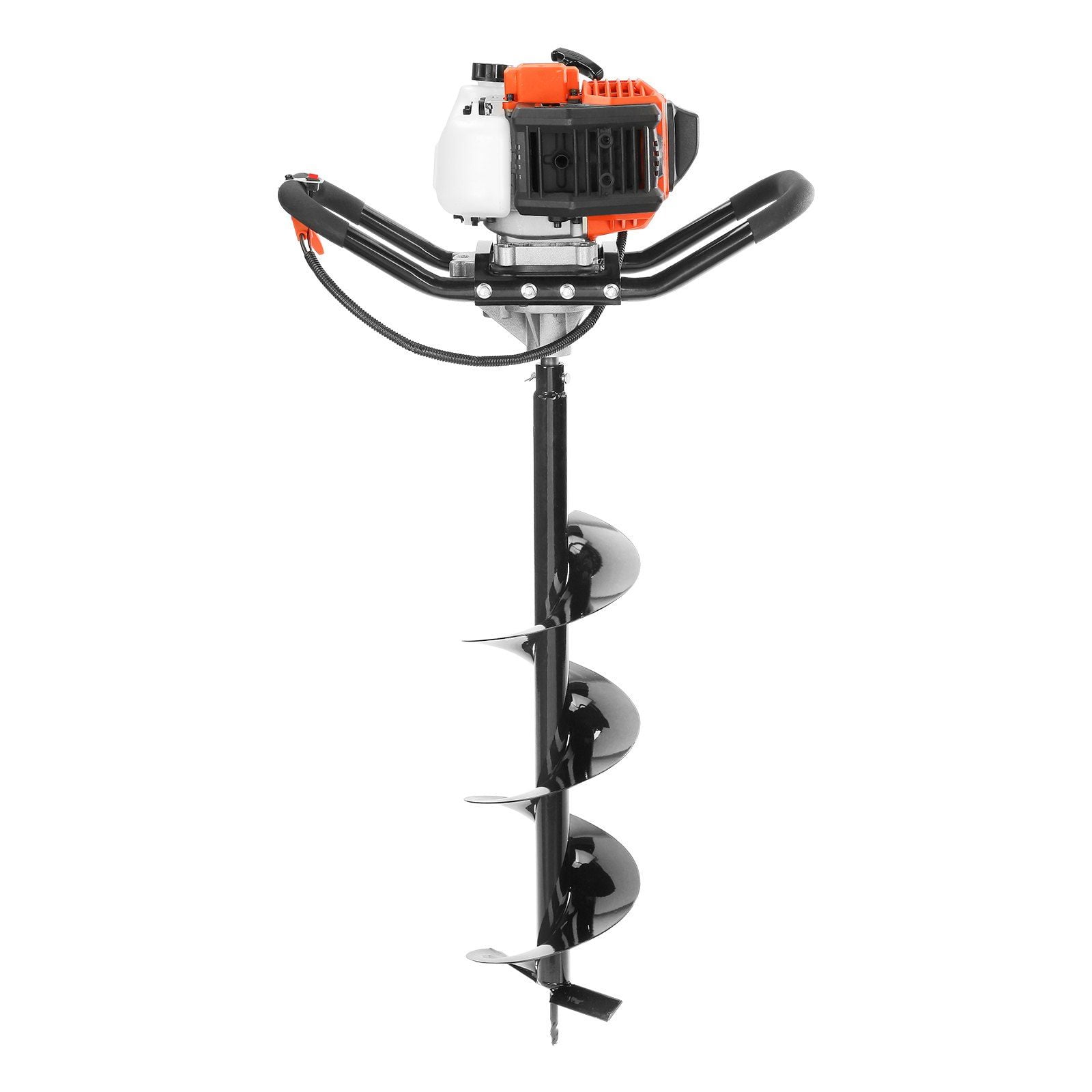 43cc Earth Auger, 1250W Gas Post Hole Digger with 30" Steel Drill Bit ...