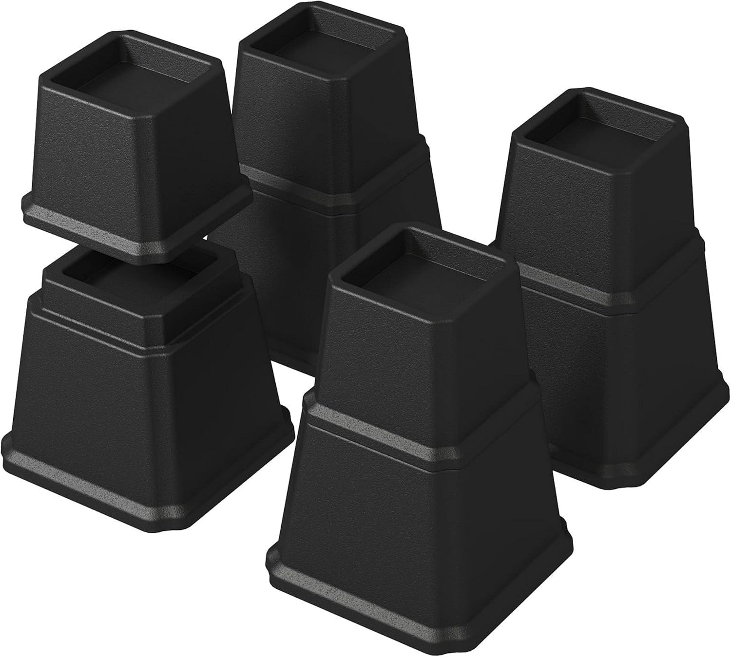 Heavy Duty 8 Pack Bed Furniture Risers, Adjustable Heights 3 or 5 inch ...