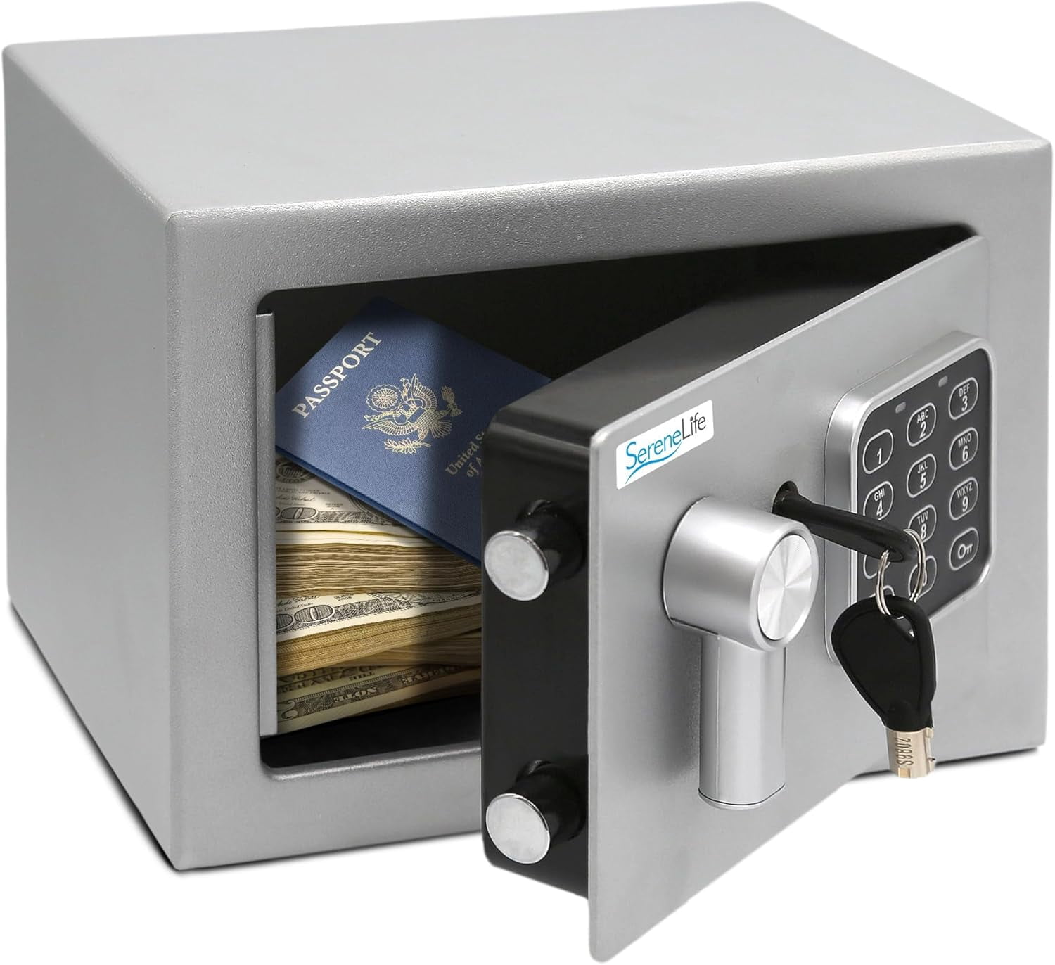 Heavy Duty 9.1 x 6.7' Electronic Safe Box | Digital Touch Pad Lockbox ...
