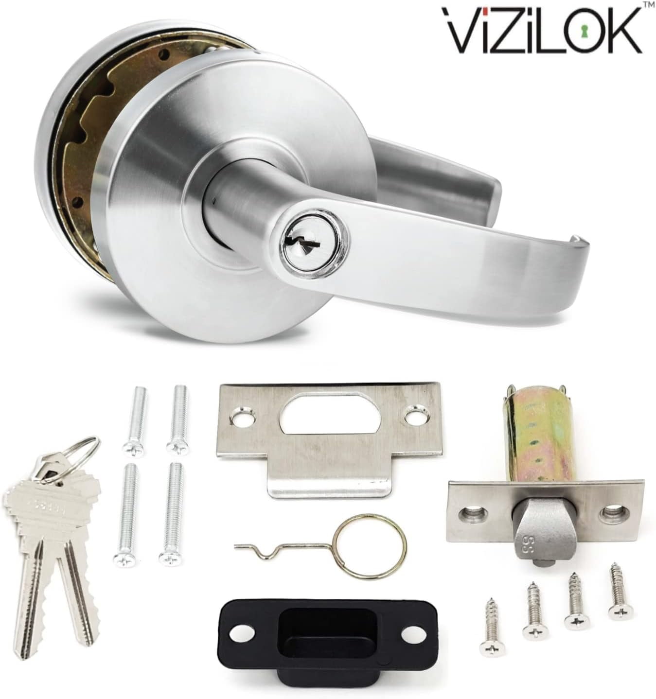 Heavy Duty ADA Entrance Door Lock & Lever With Key - Walmart.com