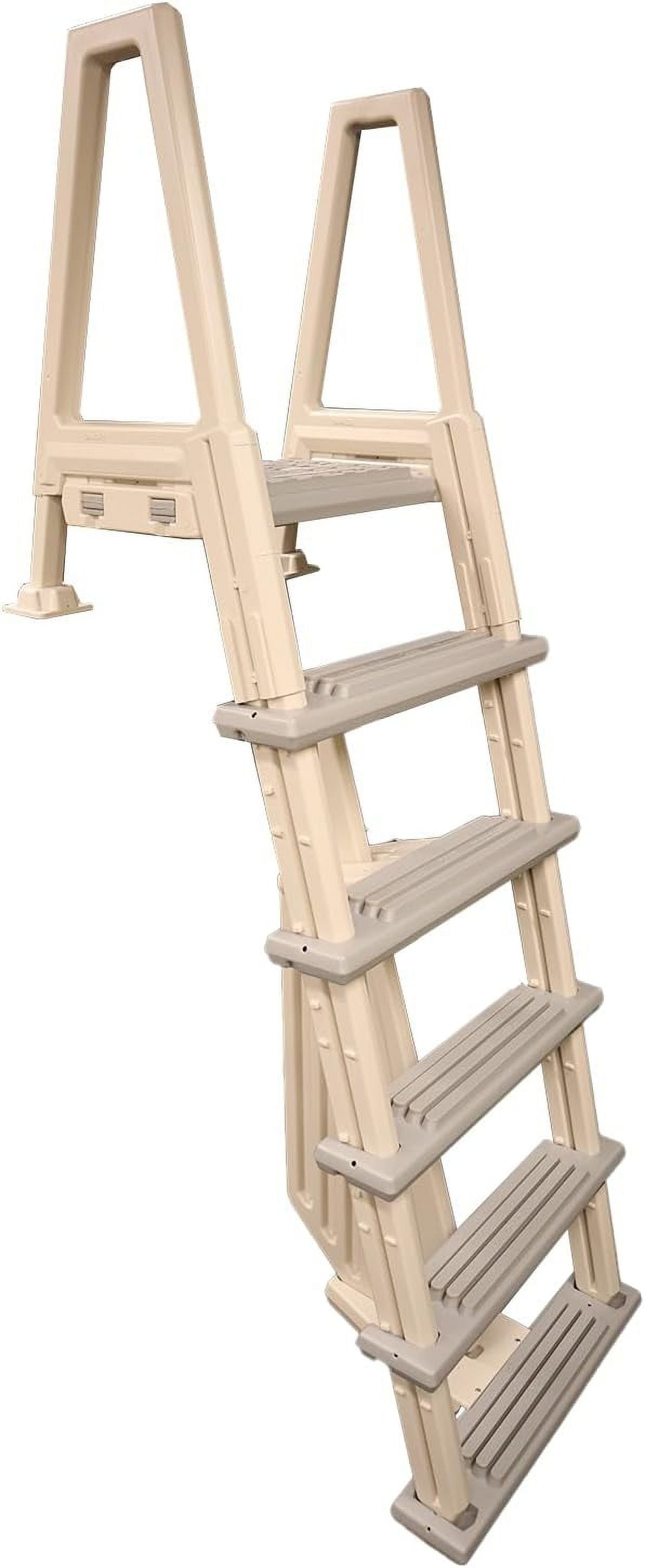 Heavy Duty Above Ground in-Pool Swimming Ladder for Decks Adjustable ...
