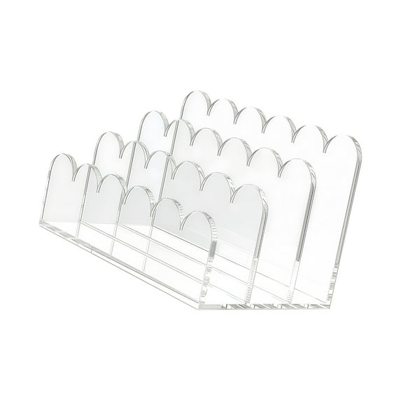 Heavy Duty Acrylic Desktop File Rack 3 Layer Vertical Storage For ...