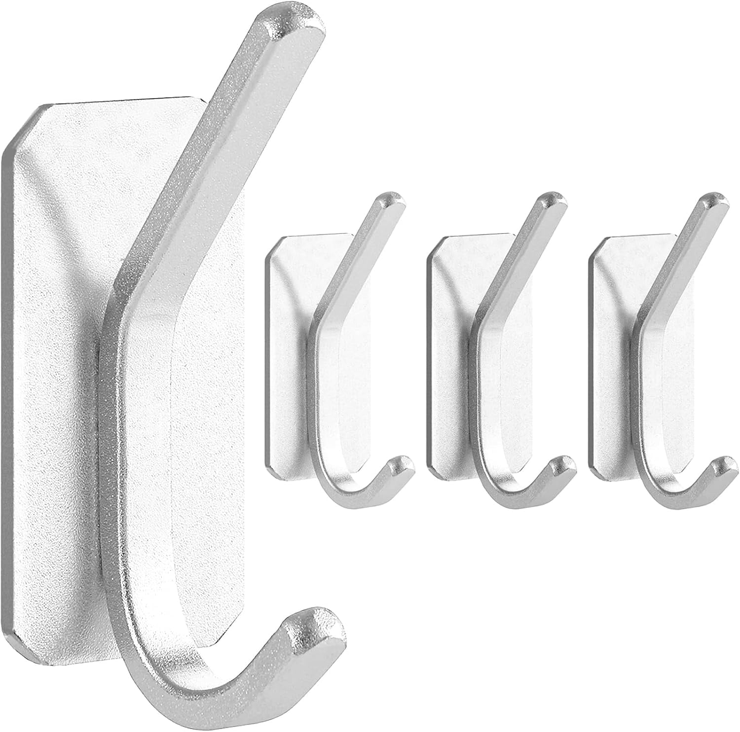 Heavy-Duty Adhesive Coat Hooks, Self-Adhesive Hooks, Multiple Colors ...