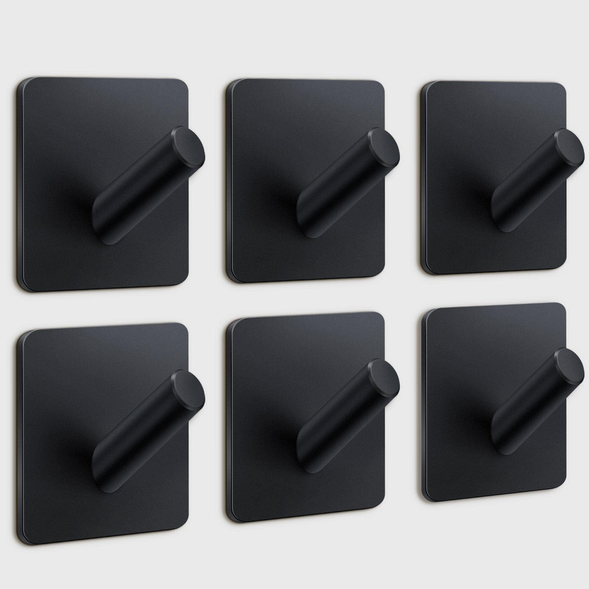 A Heavy Duty Adhesive Hooks, Bathroom Hooks 8 Pack, SUS304 Stainless ...