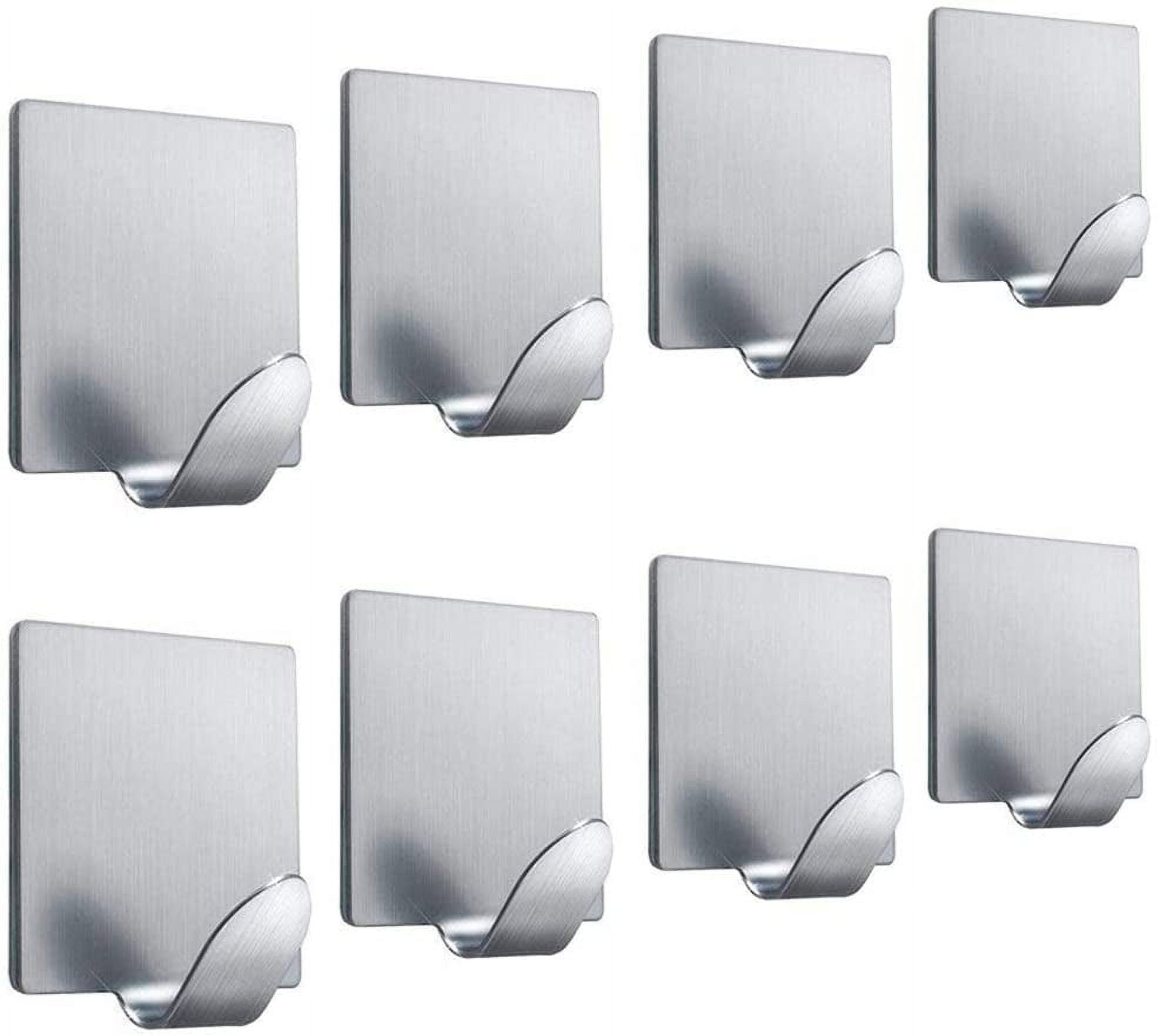 Heavy Duty Adhesive Hooks Stick on Hooks Stainless Steel Waterproof ...
