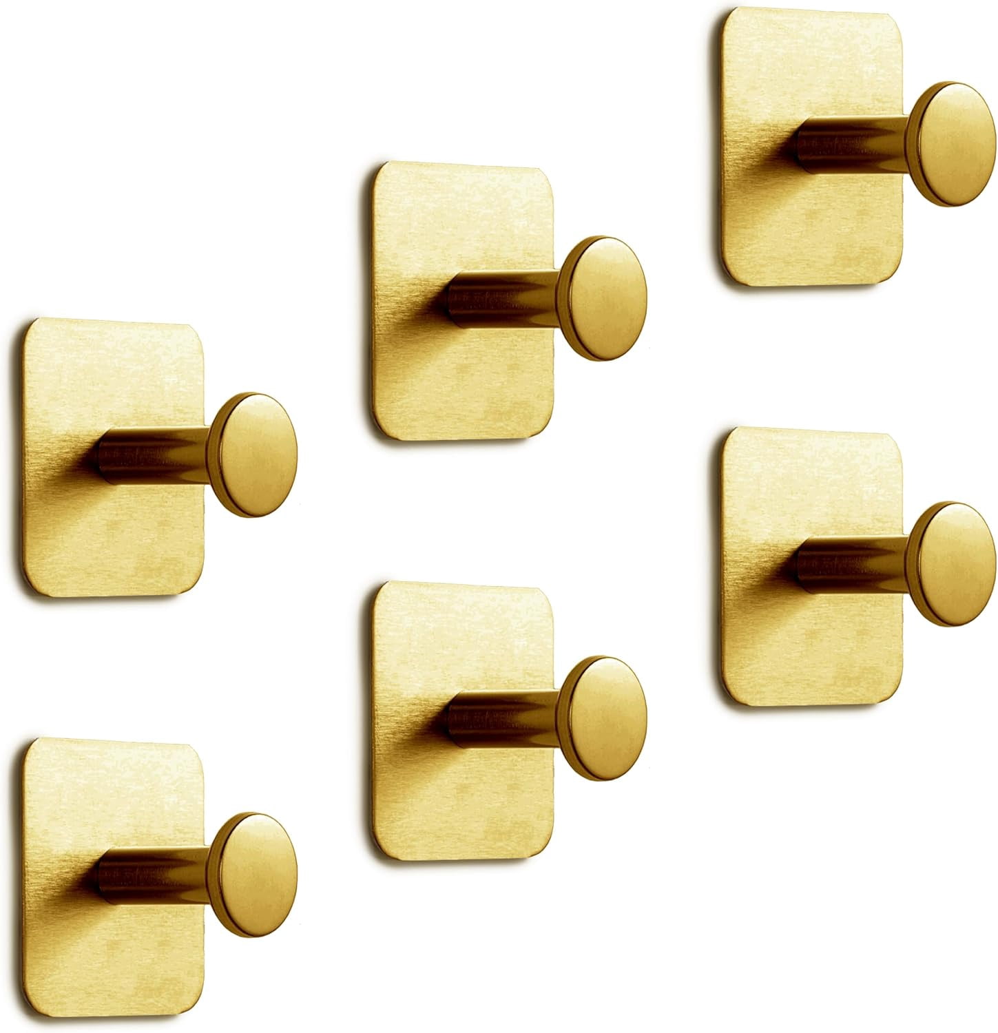 Heavy Duty Adhesive Metal Hooks for Hanging Hats, Garage Tools, Shower ...