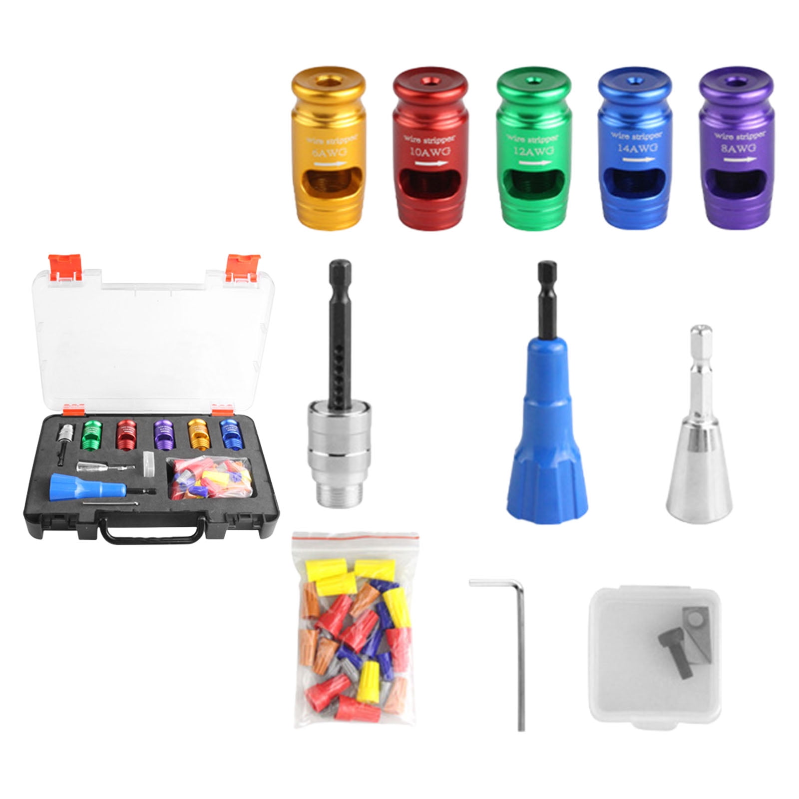 Heavy Duty Adjustable 5 in 1 Cable Stripper 10-36mm Length Adjustment ...