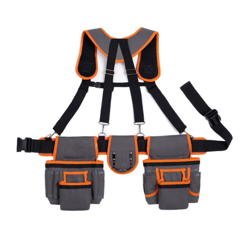 Heavy Duty Adjustable Carpenters Tool Belt With Multi Pockets Pouch And ...