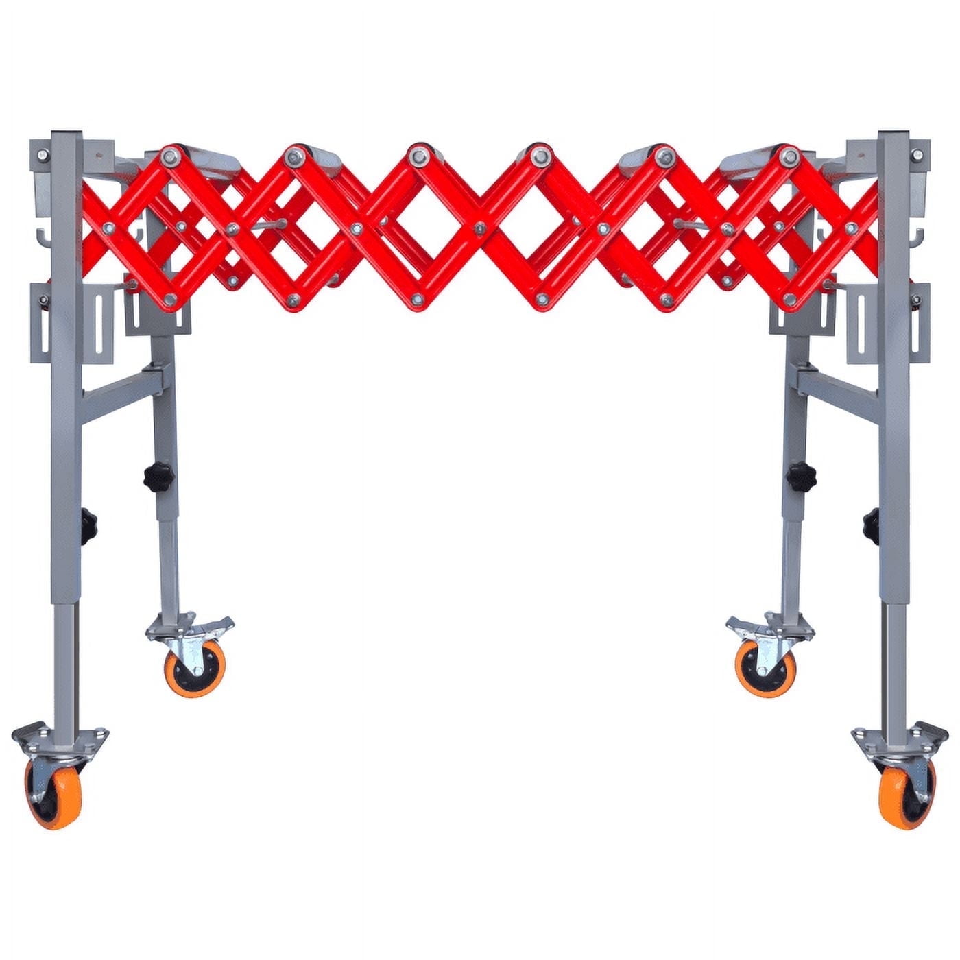 Heavy-Duty Adjustable Conveyor Roller Table, 600 LBS Load Capacity, 4 ...