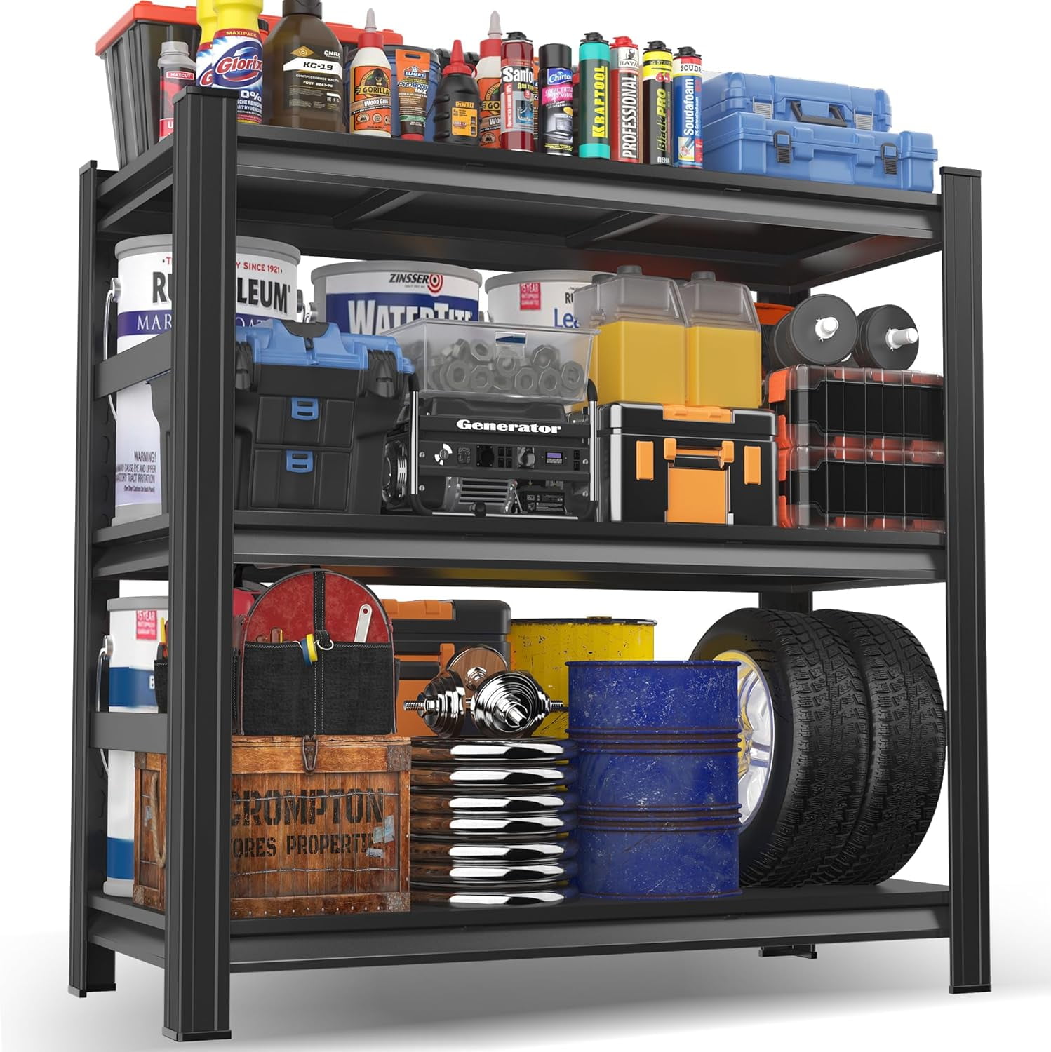 Heavy Duty Adjustable Garage Shelving | Metal Storage Racks that can ...