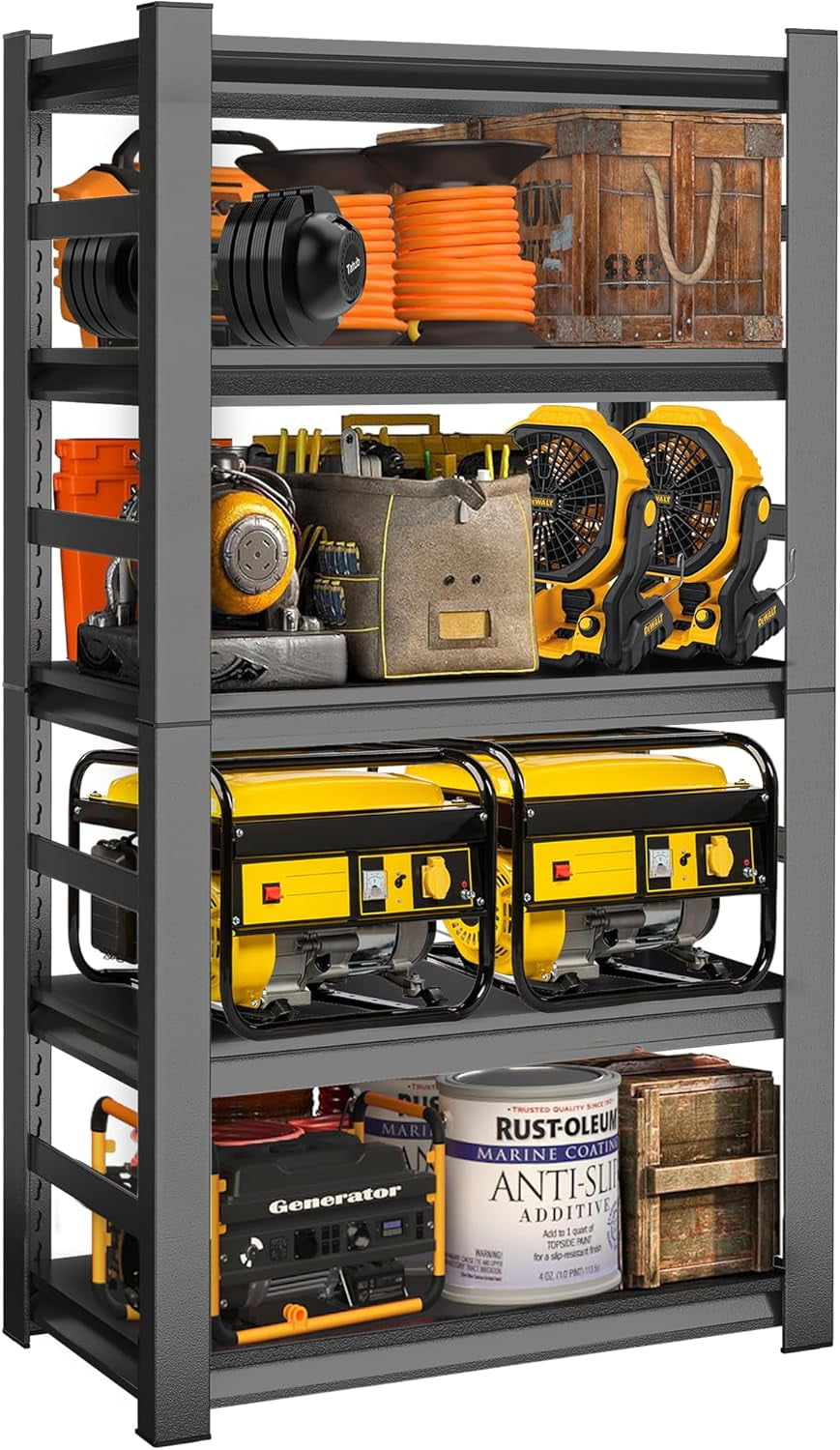 Heavy Duty Adjustable Garage Shelving | Metal Storage Racks that can ...