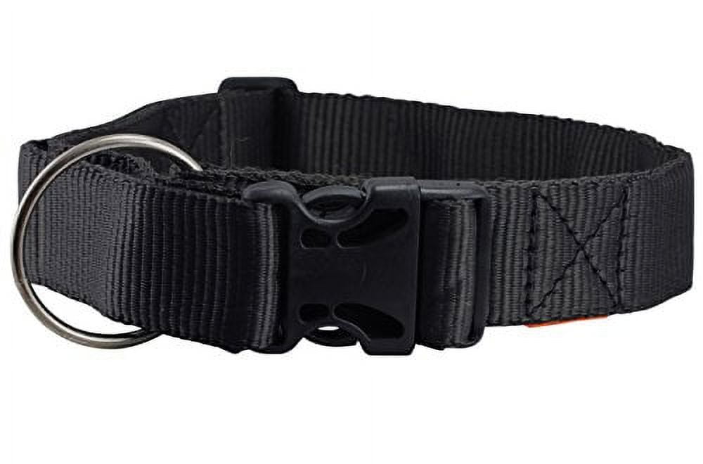 Heavy Duty Adjustable Nylon Dog Collar 1.25" Wide. Fits 15"-25" Neck ...
