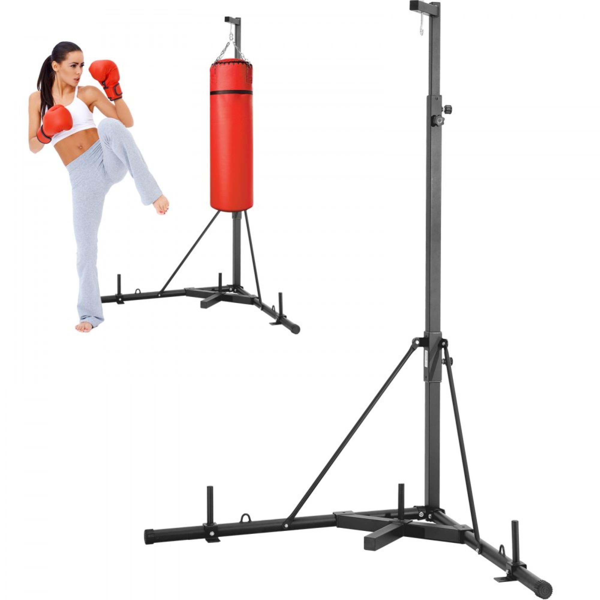 Heavy Duty Adjustable Punching Bag Stand with Weighted Base, Supports ...