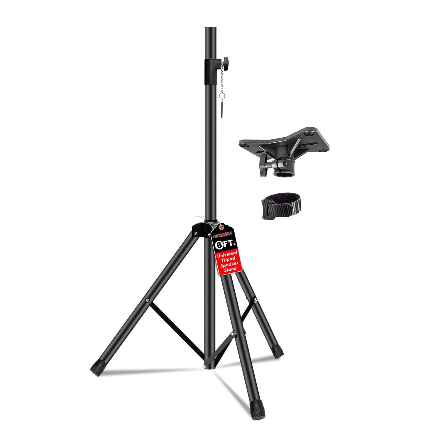 Heavy Duty Adjustable Speaker Stand Tripod (40"-72") - 35mm Pole Mount ...