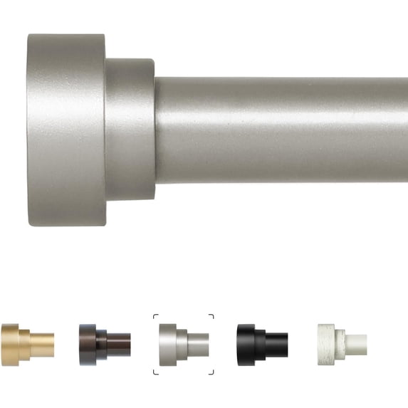 Heavy Duty Adjustable Telescoping Curtain Rods 48-84 Inch, Antique ...