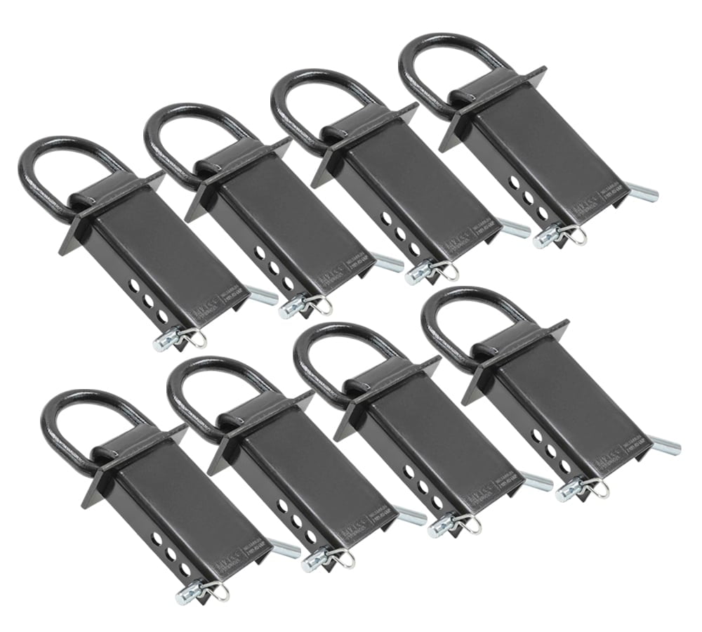 Heavy Duty Adjustable Trailer Stake Pocket D Ring w/ 1/2" Hitch Pin ...