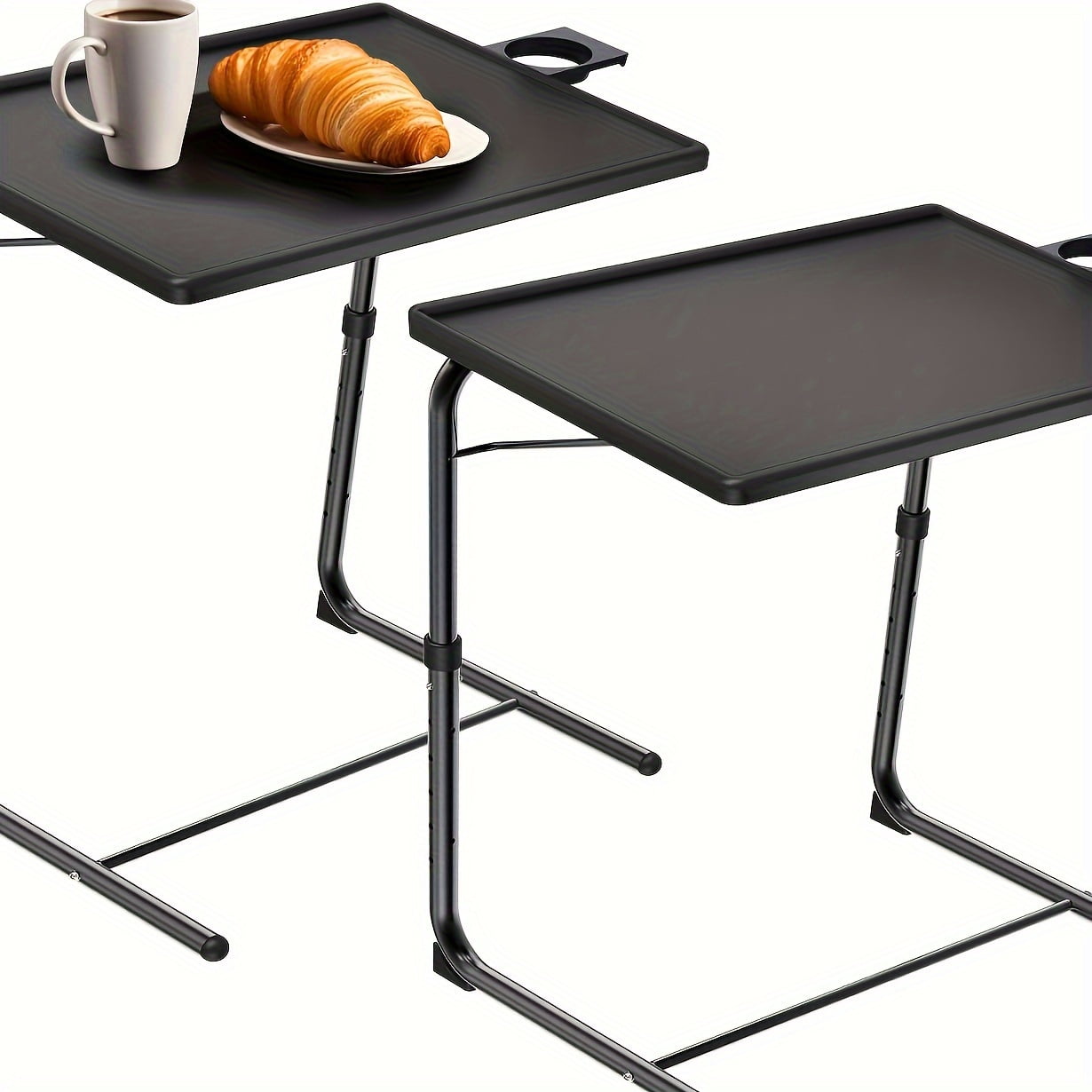 Heavy-Duty Adjustable Tray Table - 6 Heights (20.8-28") & 3 Tilt Angles ...
