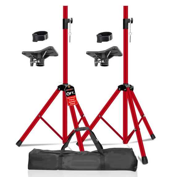 Heavy-Duty Adjustable Tripod Speaker Stands (40"-72") - 132lb Capacity ...