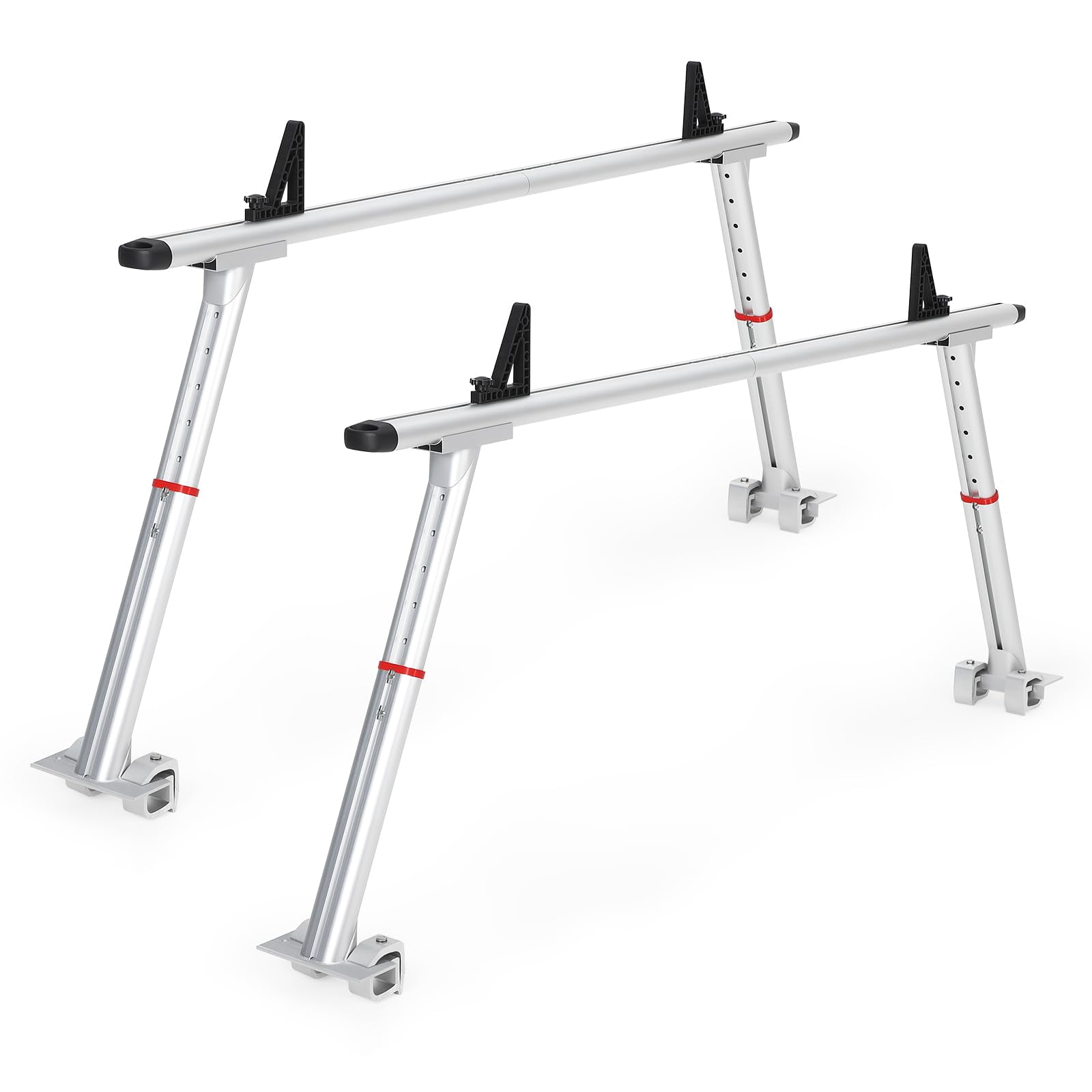 Heavy Duty Adjustable Truck Bed Rack, 35.4-71" Aluminum Two-Bar Ladder ...