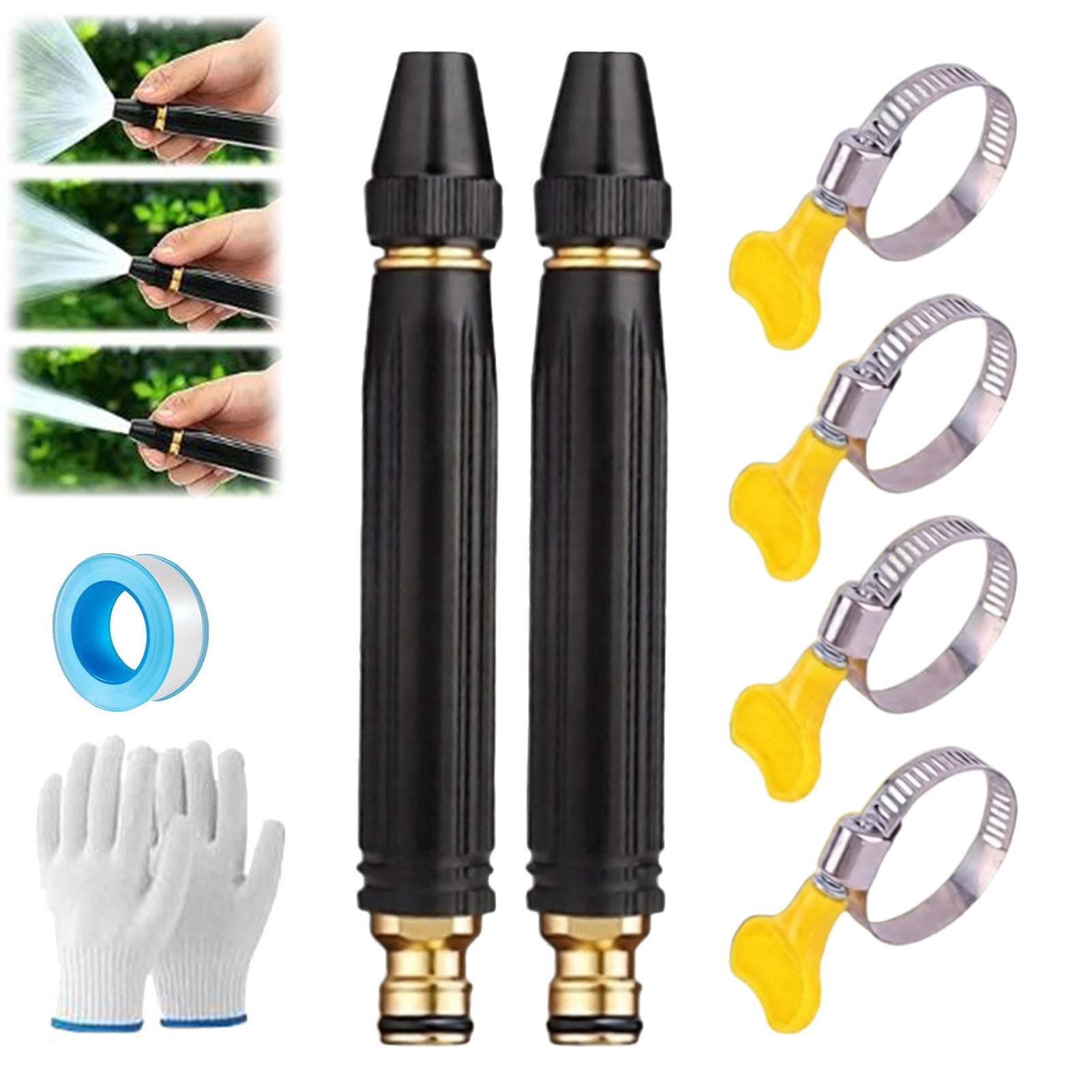 Heavy Duty Adjustable Twist Hose Nozzle Jet Sweeper Nozzle, Powerful ...
