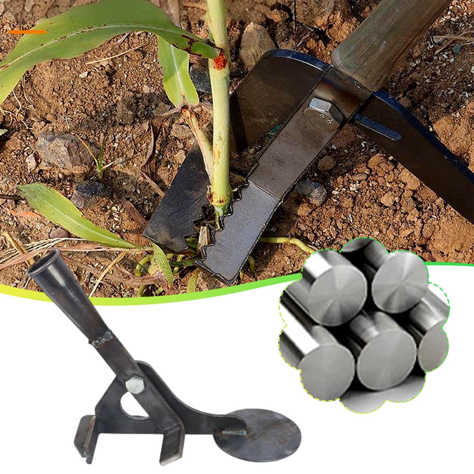 Heavy-Duty Adjustable Weed Puller Tool - High-Carbon Steel Agricultural ...