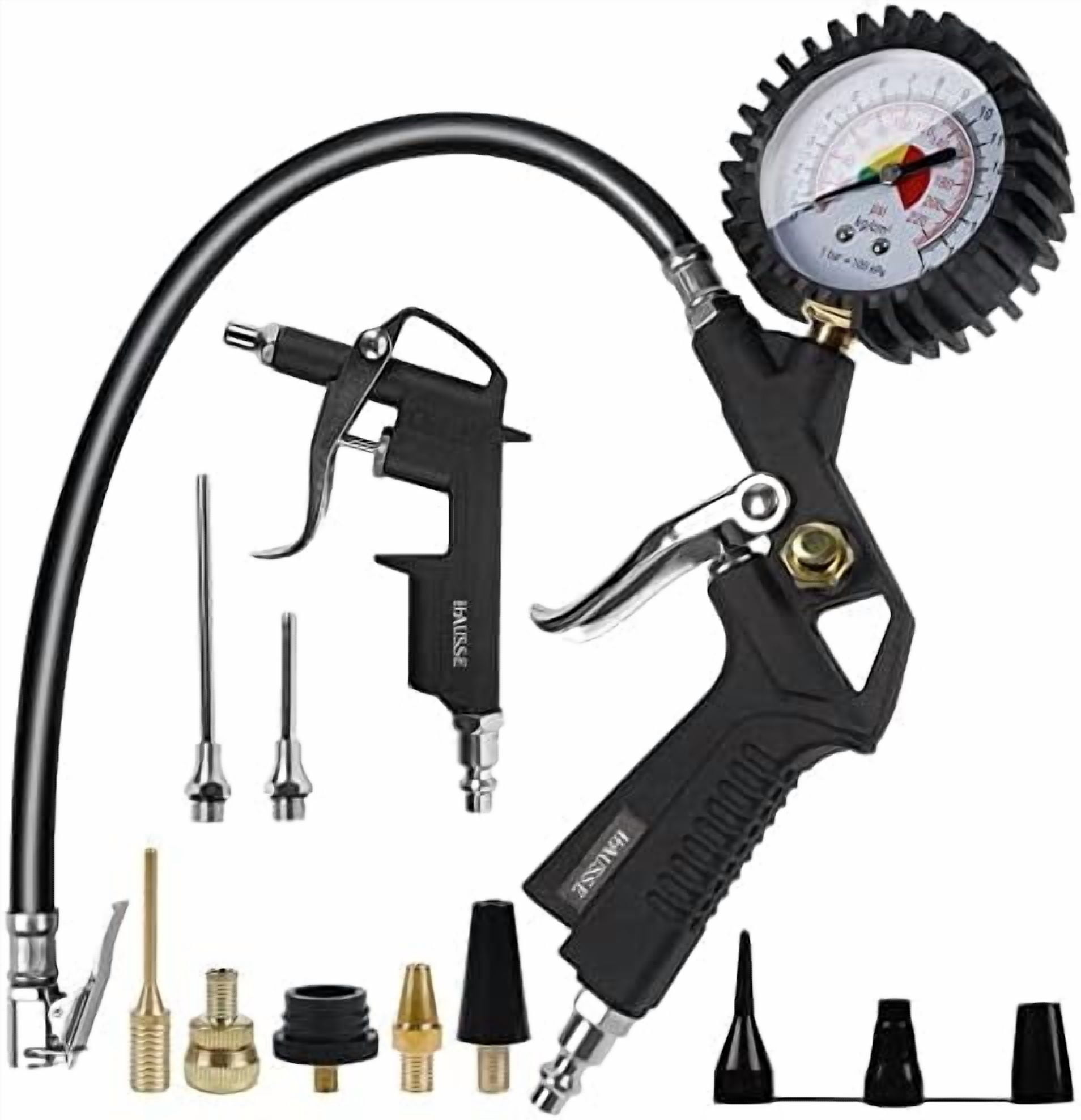 Heavy Duty Air Compressor Accessory Kit, Air Blow Gun and Air Hose ...