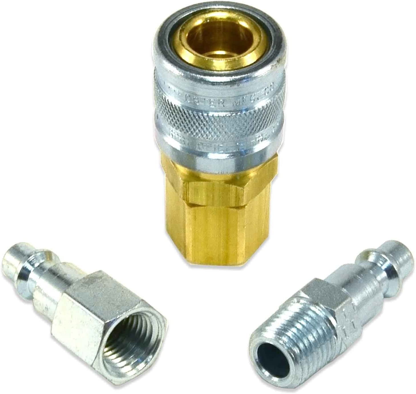 Heavy Duty Air Fittings, Industrial Air Coupler & Plug kit, Quick ...