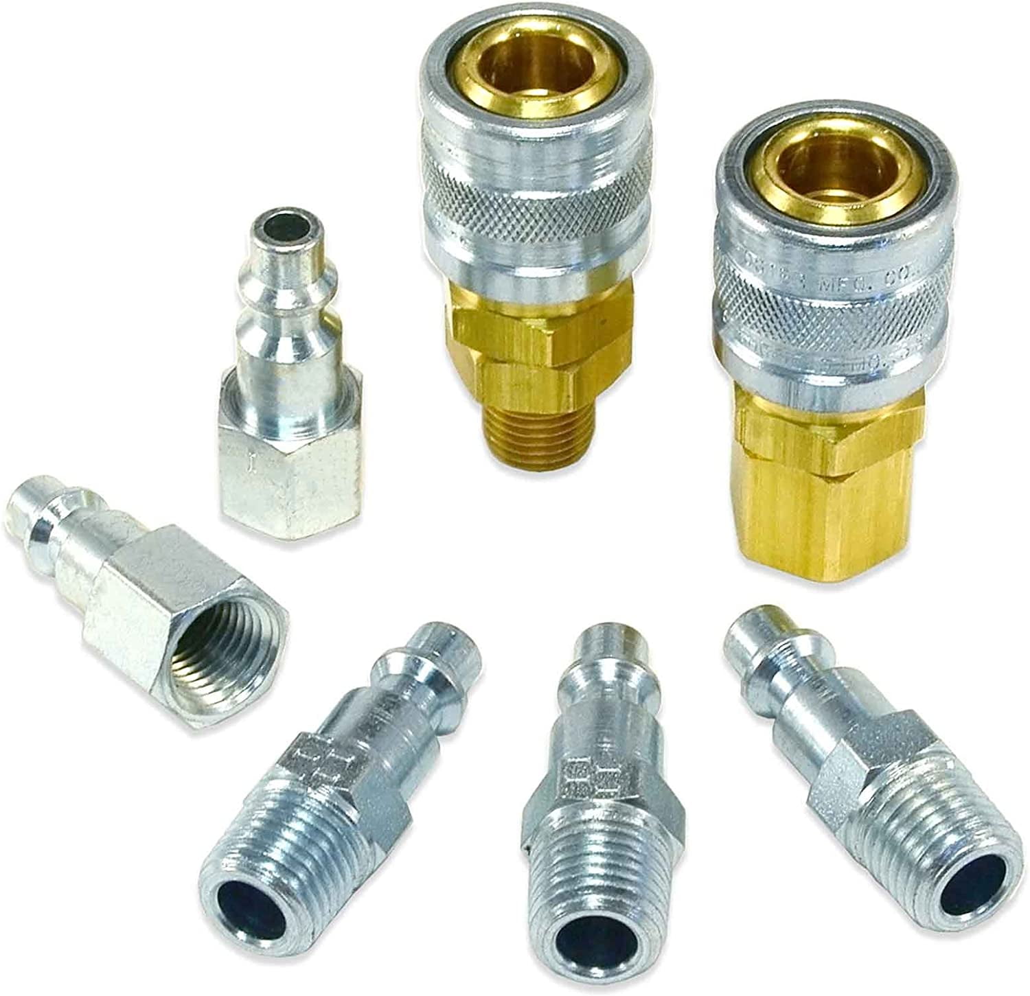 Heavy Duty Air Fittings, Industrial Air Coupler & Plug kit, Quick ...
