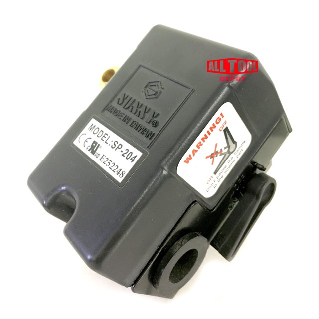 Heavy Duty Air Pressure Switch Sunny H4, 4 port, 140-175 PSI, 25 Amp, Auto/Off Cut-Out Lever ...